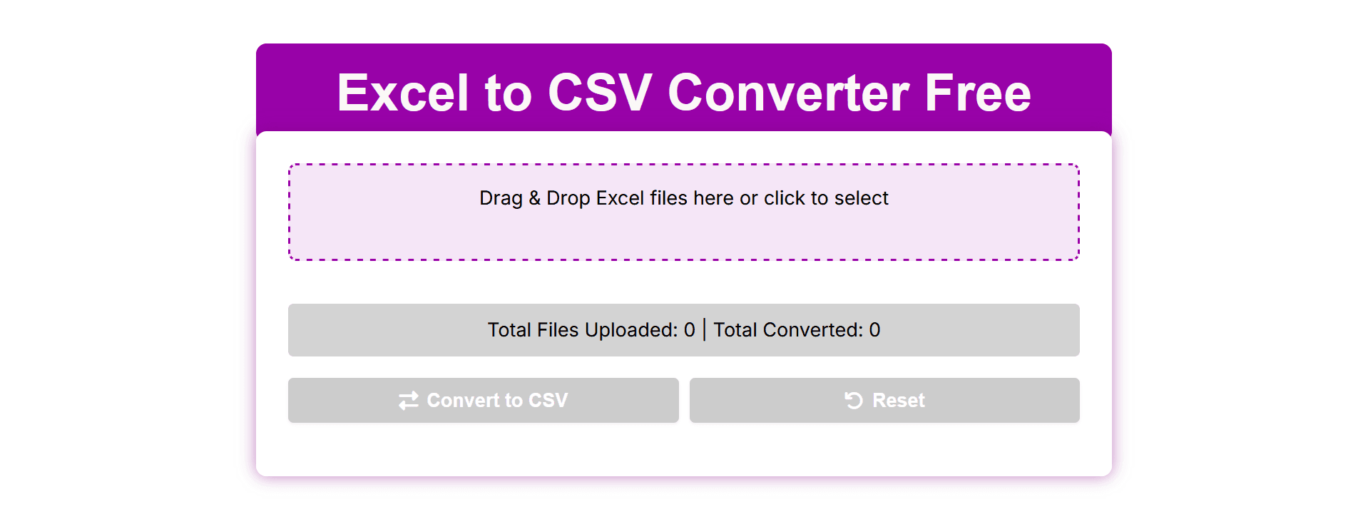 Excel to CSV Converter Free - Toolifypro.com