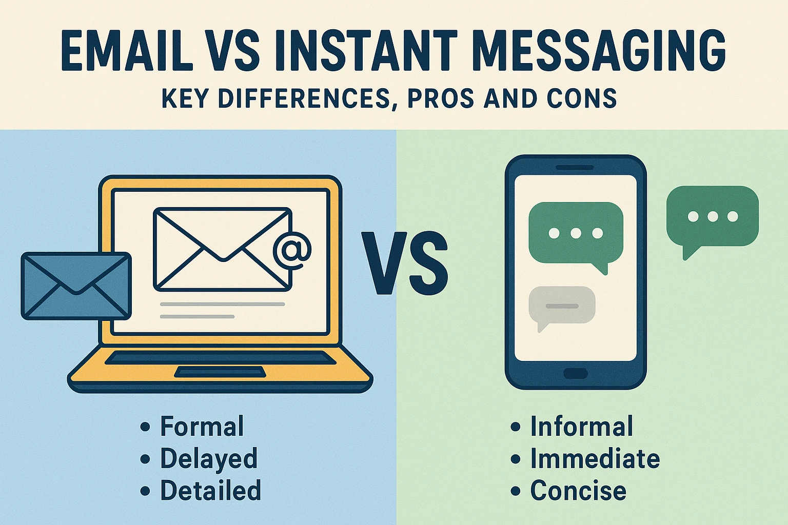 Email vs Instant Messaging: Key Differences, Pros and Cons